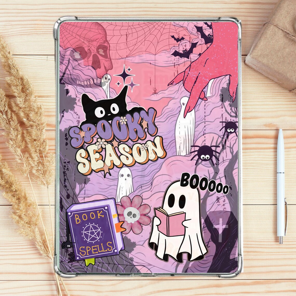 SPOOKY VIBES Kindle Insert for Kindle Paperwhite and Basic, Purple ...