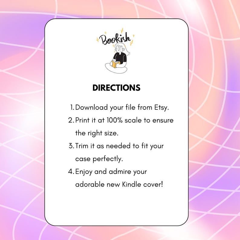 SPOOKY VIBES Kindle Insert for Kindle Paperwhite and Basic, Purple ...