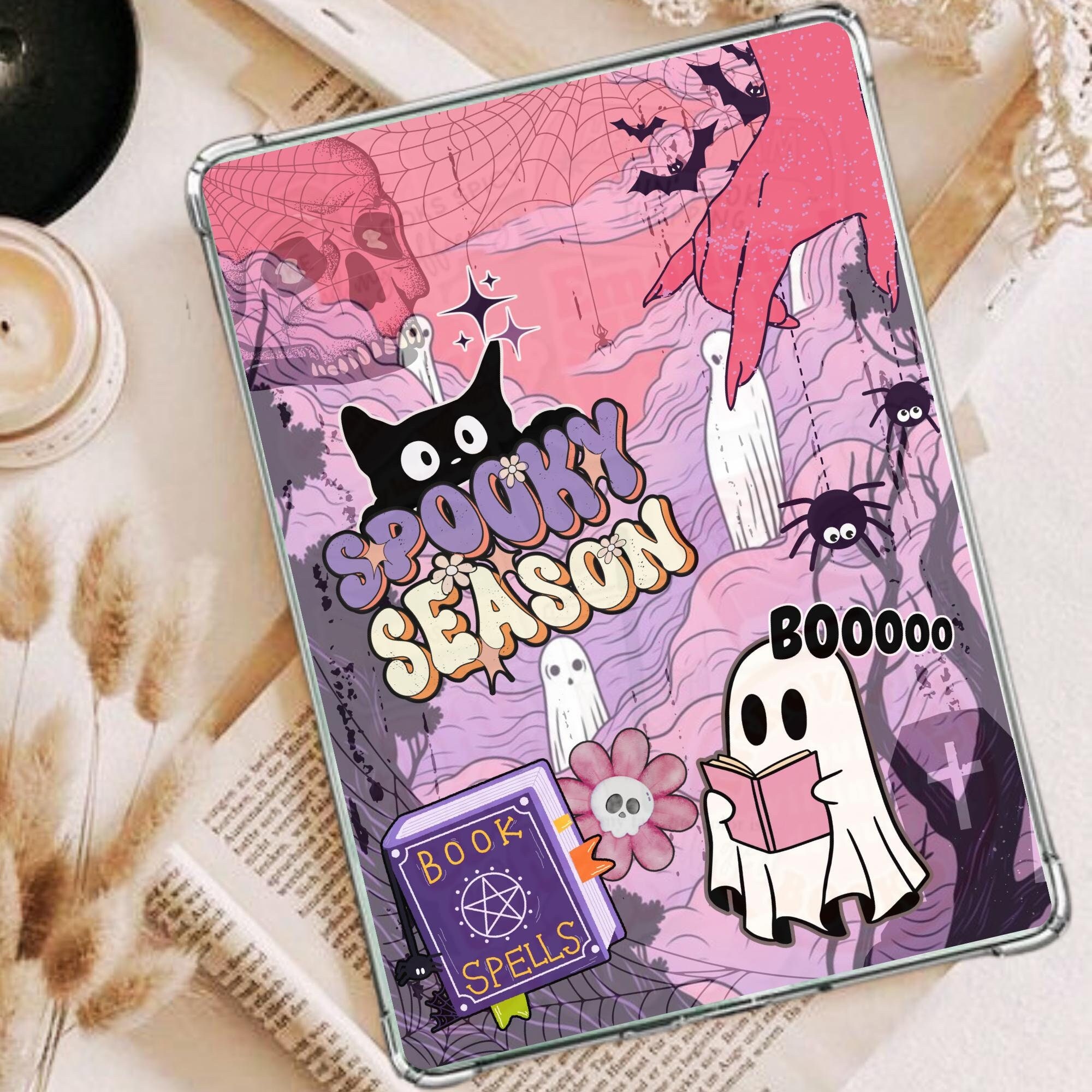 SPOOKY VIBES Kindle Insert for Kindle Paperwhite and Basic, Purple ...