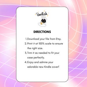 FALL THEME Kindle Insert for Clear Case, Printable Insert- Kindle ...