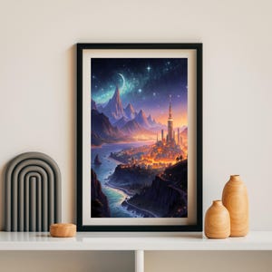 Velaris City of Starlight Print | Velaris ACOTAR Poster | Night Court ...