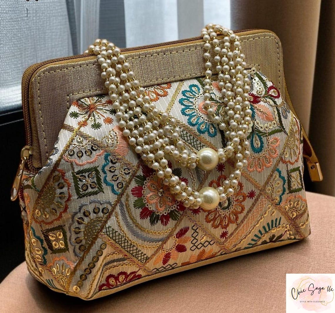 Handmade Designer Embroidered Bags - Etsy