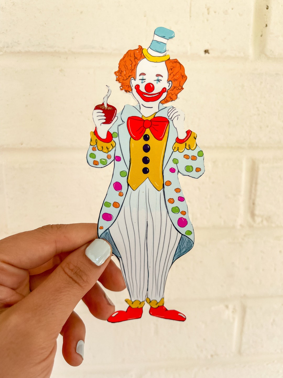 Clowncore Sticker Bundle: Coffee Clown Stickers - Etsy