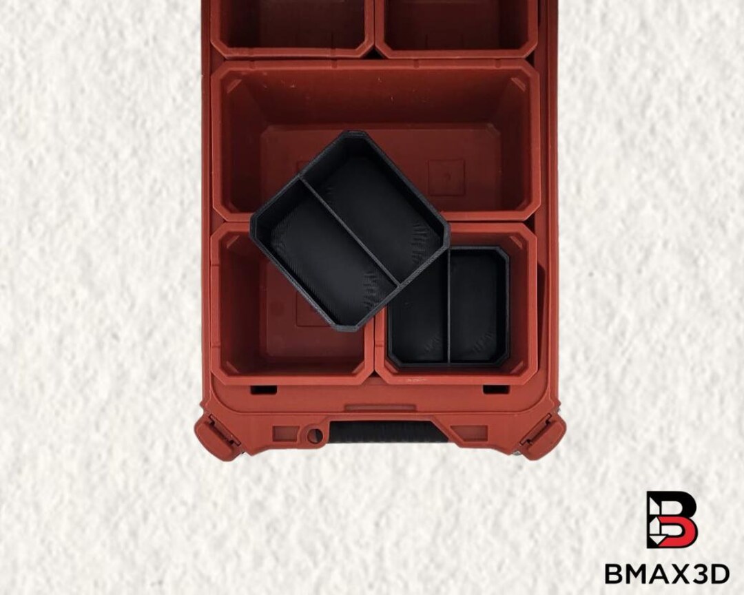 Milwaukee PACKOUT Organizer Divider Bins - 2 Bin Set - Bmax3d - Custom ...