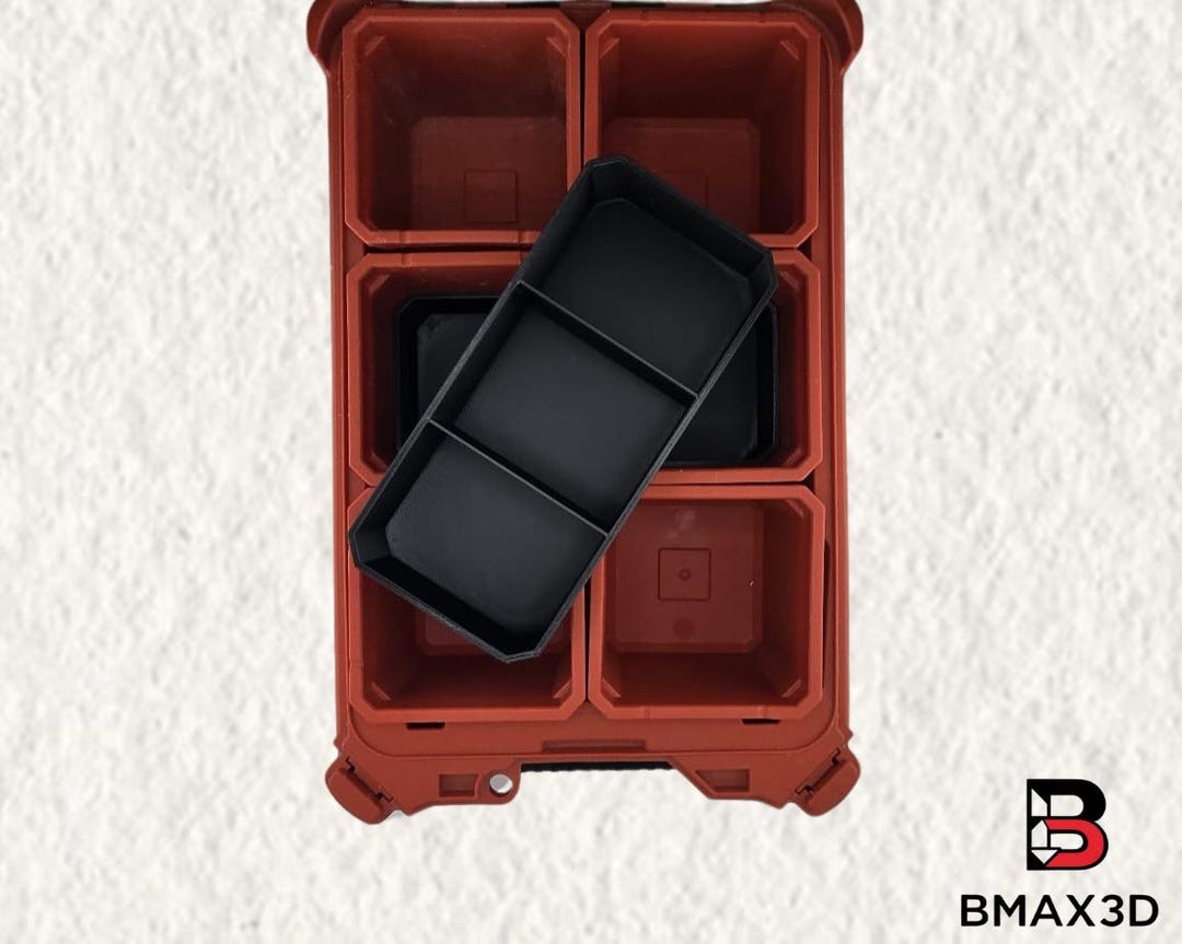 Milwaukee PACKOUT Custom Print 3D Small Parts Organizer Box Large ...