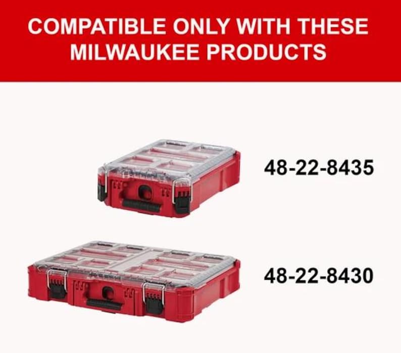 Milwaukee PACKOUT Organizer Divider Bins - 2 Bin Set - Bmax3d - Custom ...