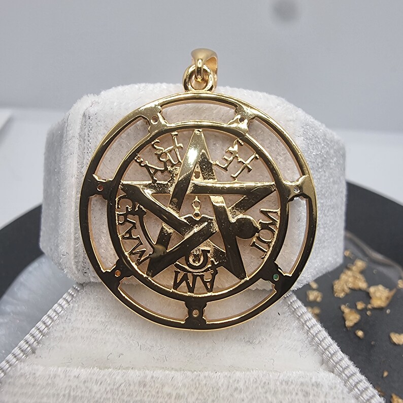 Tetragrammaton Chakra Pentagram Pendant for Cosmic Balance and Mystic ...