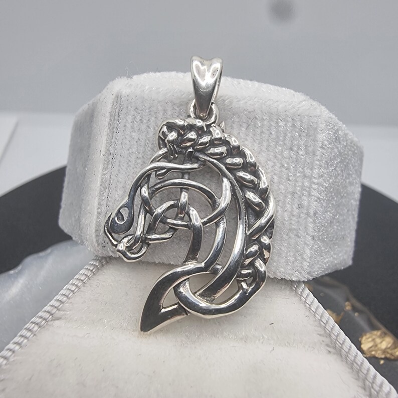 Celtic Knot Spirit Horse Head Pendant Symbol of Freedom and Power ...