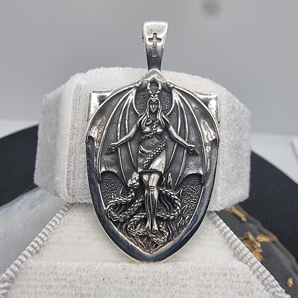 925 Sterling Silver Lilith Pendant - Etsy