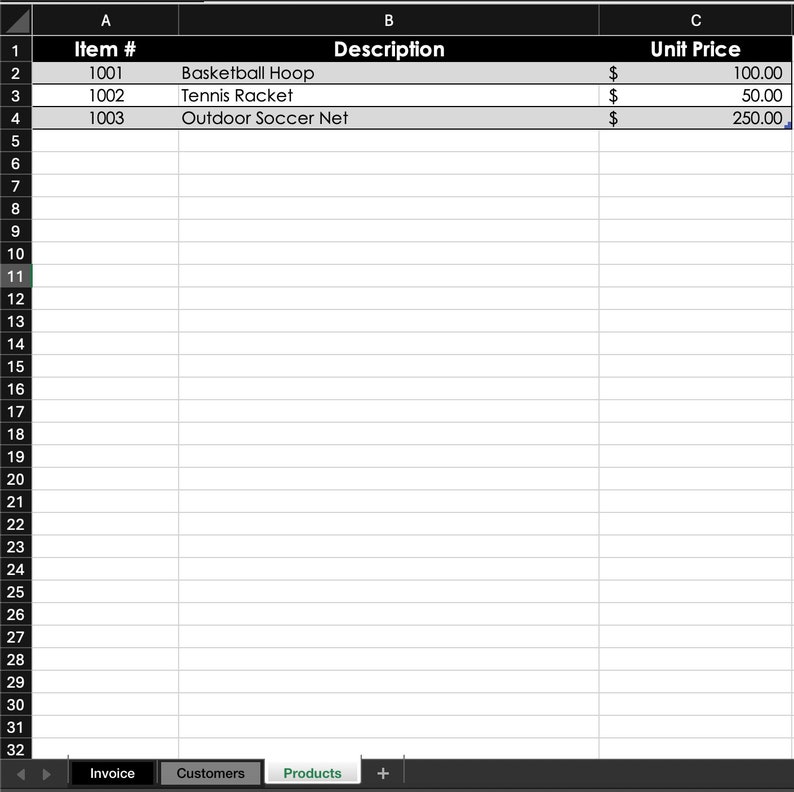 Excel Invoice Generator Template automated Ideal for Small Businesses ...