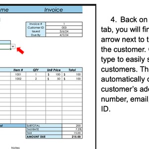 Excel Invoice Template (automated)- Ideal for Small Businesses/entrepreneurs [includes ...