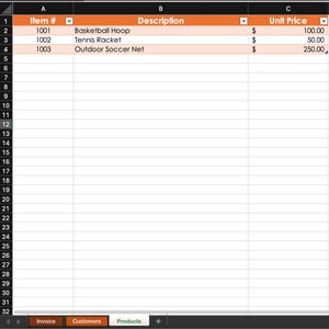 Excel Invoice Template (automated)- Ideal for Small Businesses/entrepreneurs [includes ...