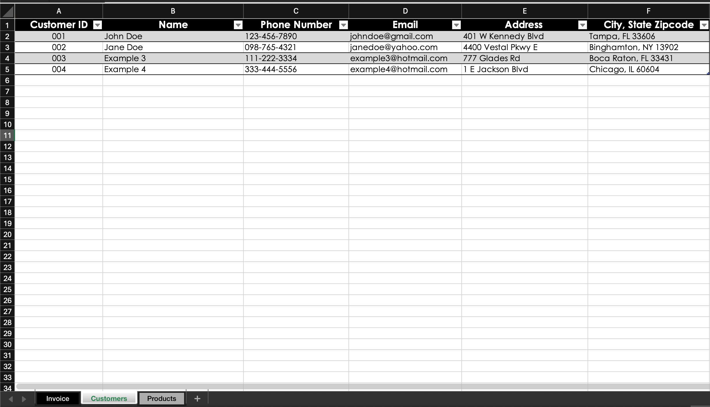 Excel Invoice Generator Template (automated)- Ideal for Small ...
