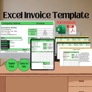 Excel Invoice Generator Template (automated)- Ideal for Small ...