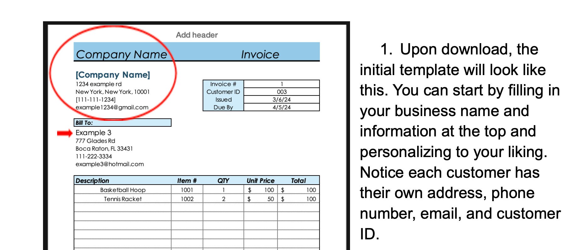 Excel Invoice Template (automated)- Ideal for Small Businesses ...