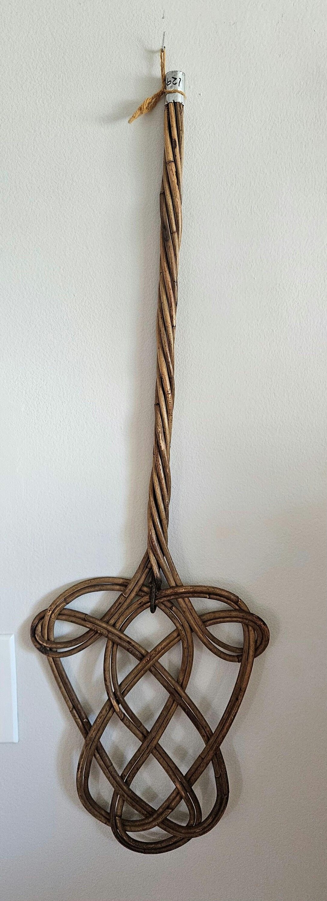 Vintage Wicker Rattan Carpet Rug Beater - Etsy