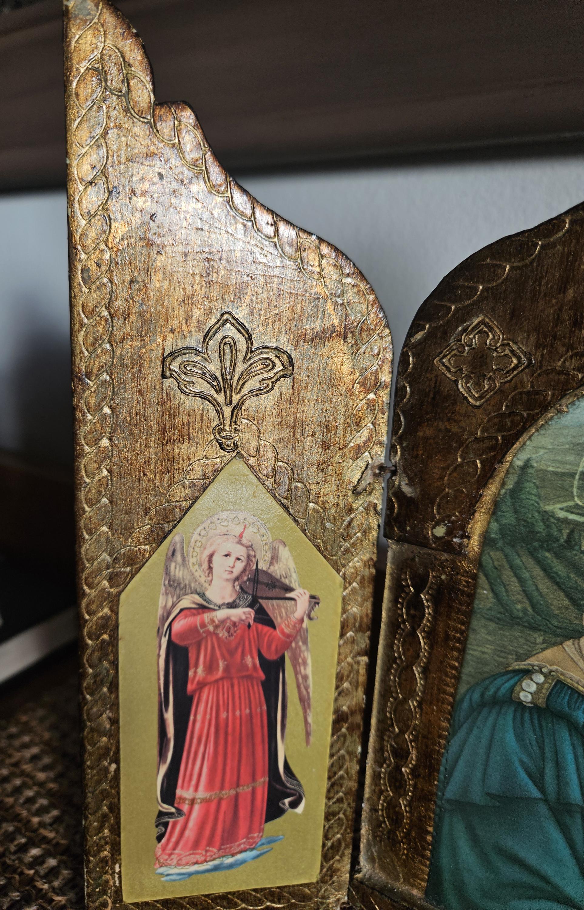 Vintage Italian Florentine Triptych - Etsy