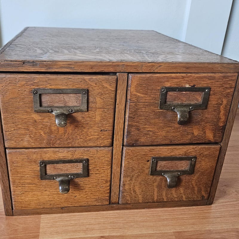 Library Card Catalog - Etsy