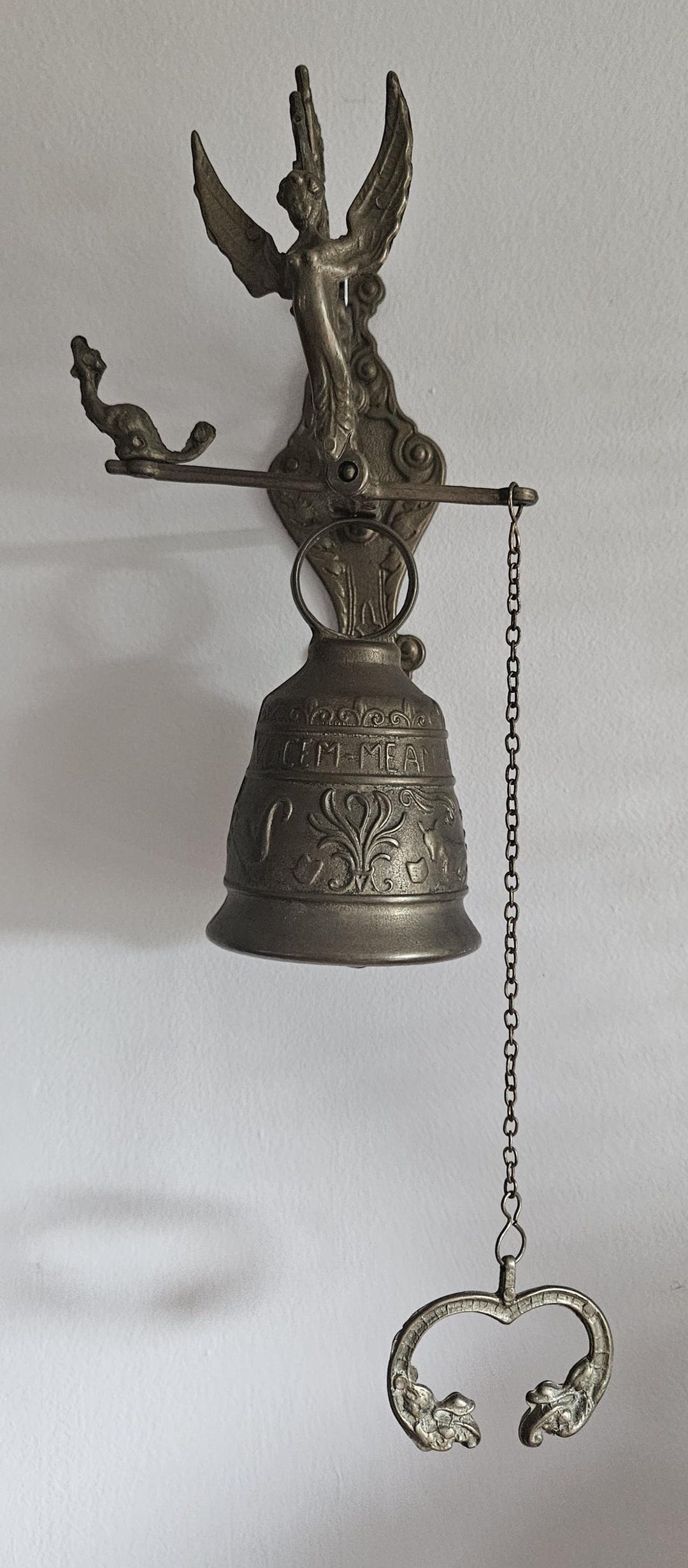 Large Vintage Brass Monastery Bell - Etsy