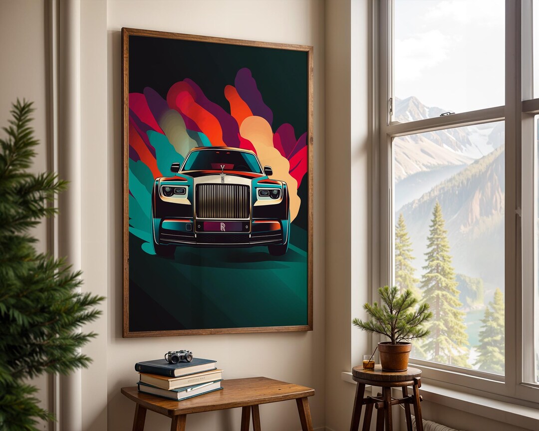 Luxurious Car Matte Vertical Posters, Rolls-royce Art Print, Bold ...