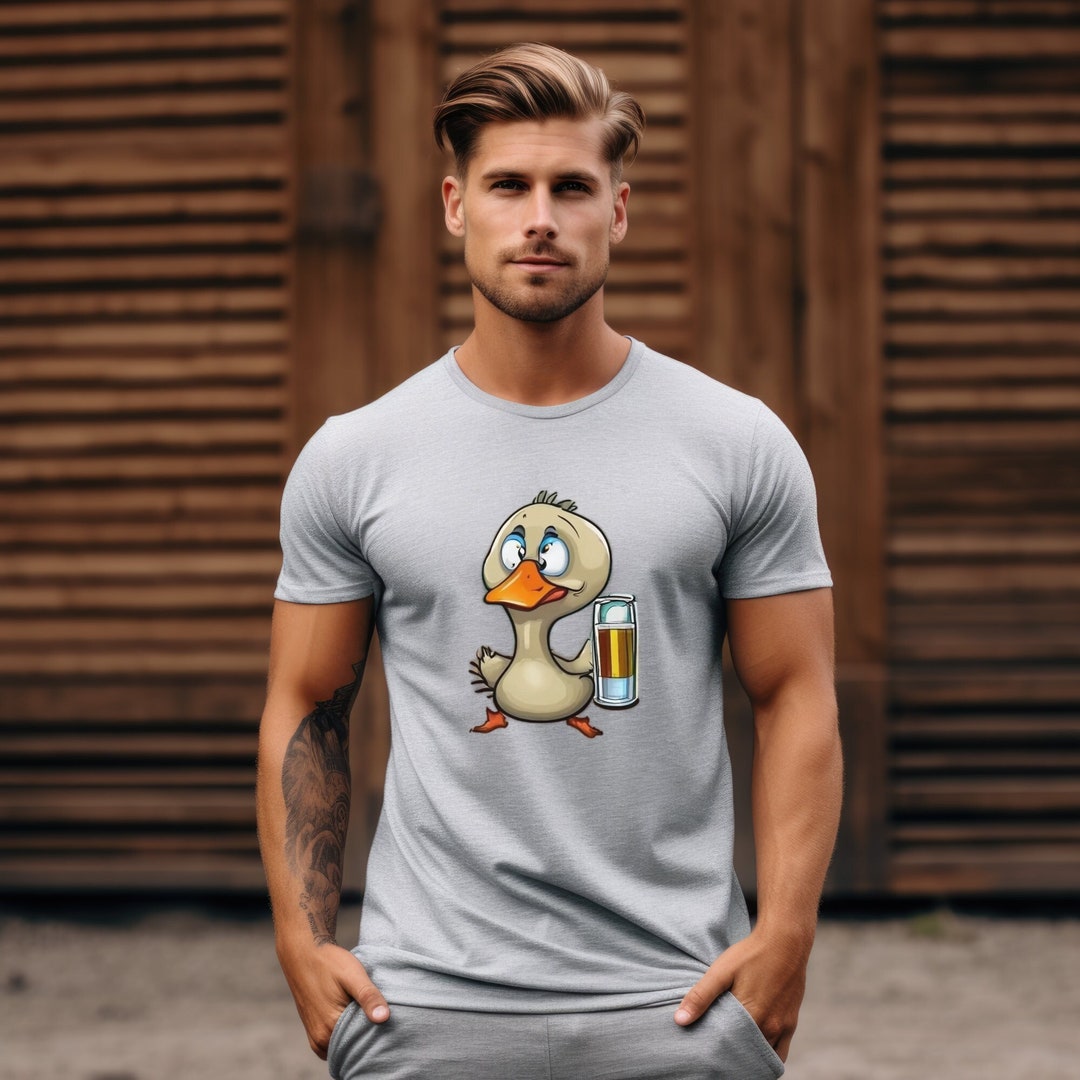 Funny Duck T-shirts, Duck With Beer Tees, Beer T-shirts, Animal Lover T ...