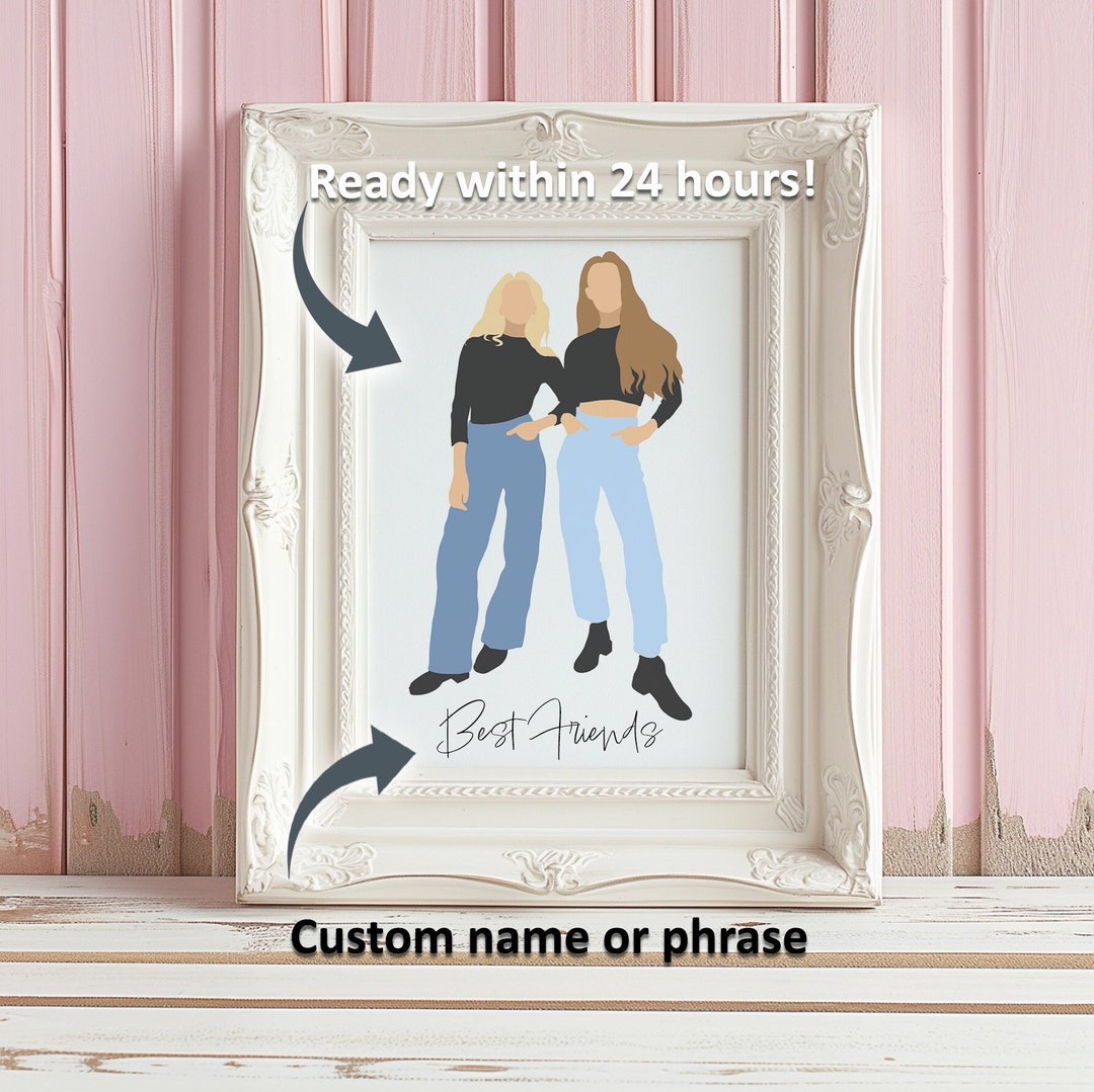 Custom Faceless Portrait Personalized Family Portrait Painting Custom ...