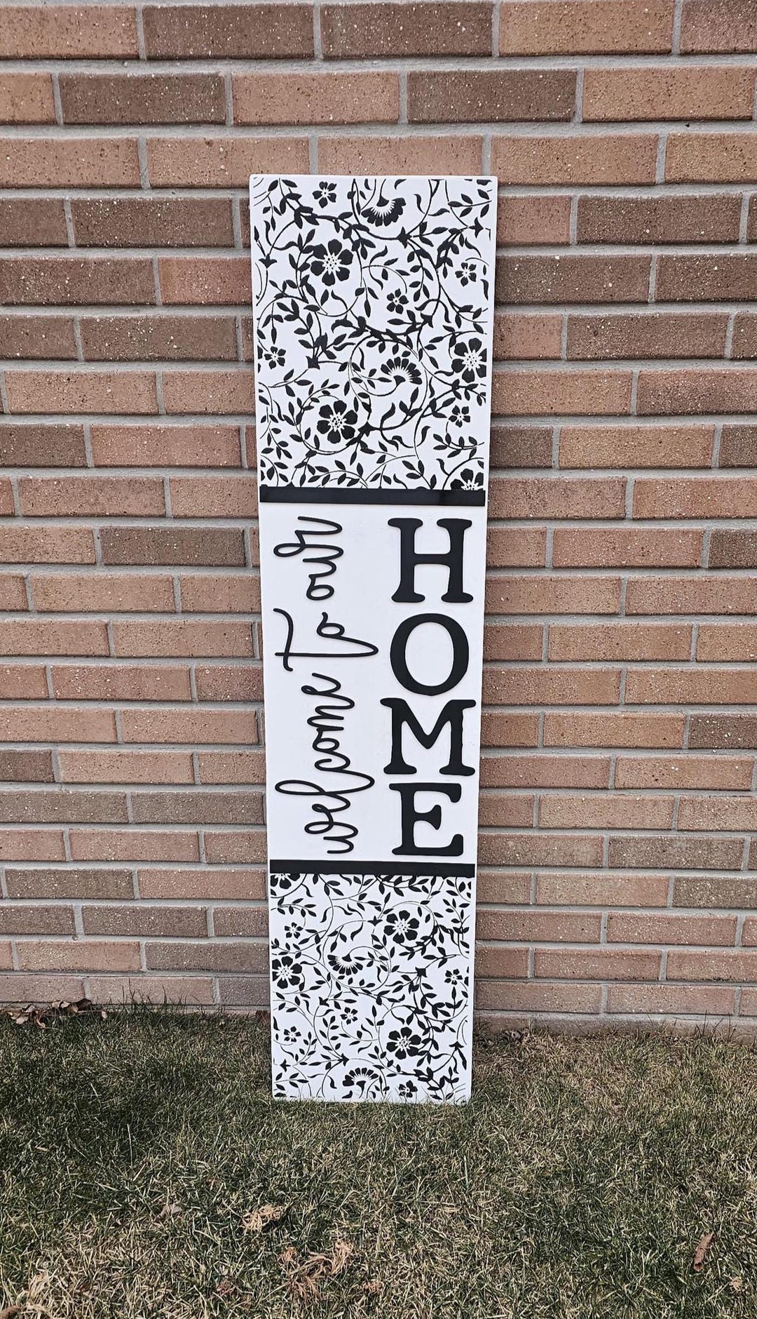 Porch Leaner, Welcome Porch Sign, Front Door Sign, Leaning Porch Sign ...