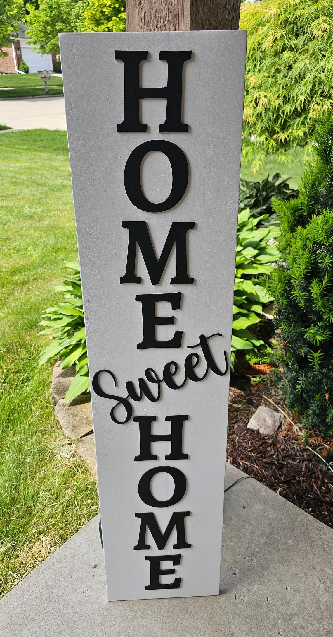 Porch Leaner, Welcome Porch Sign, Front Door Sign, Leaning Porch Sign ...