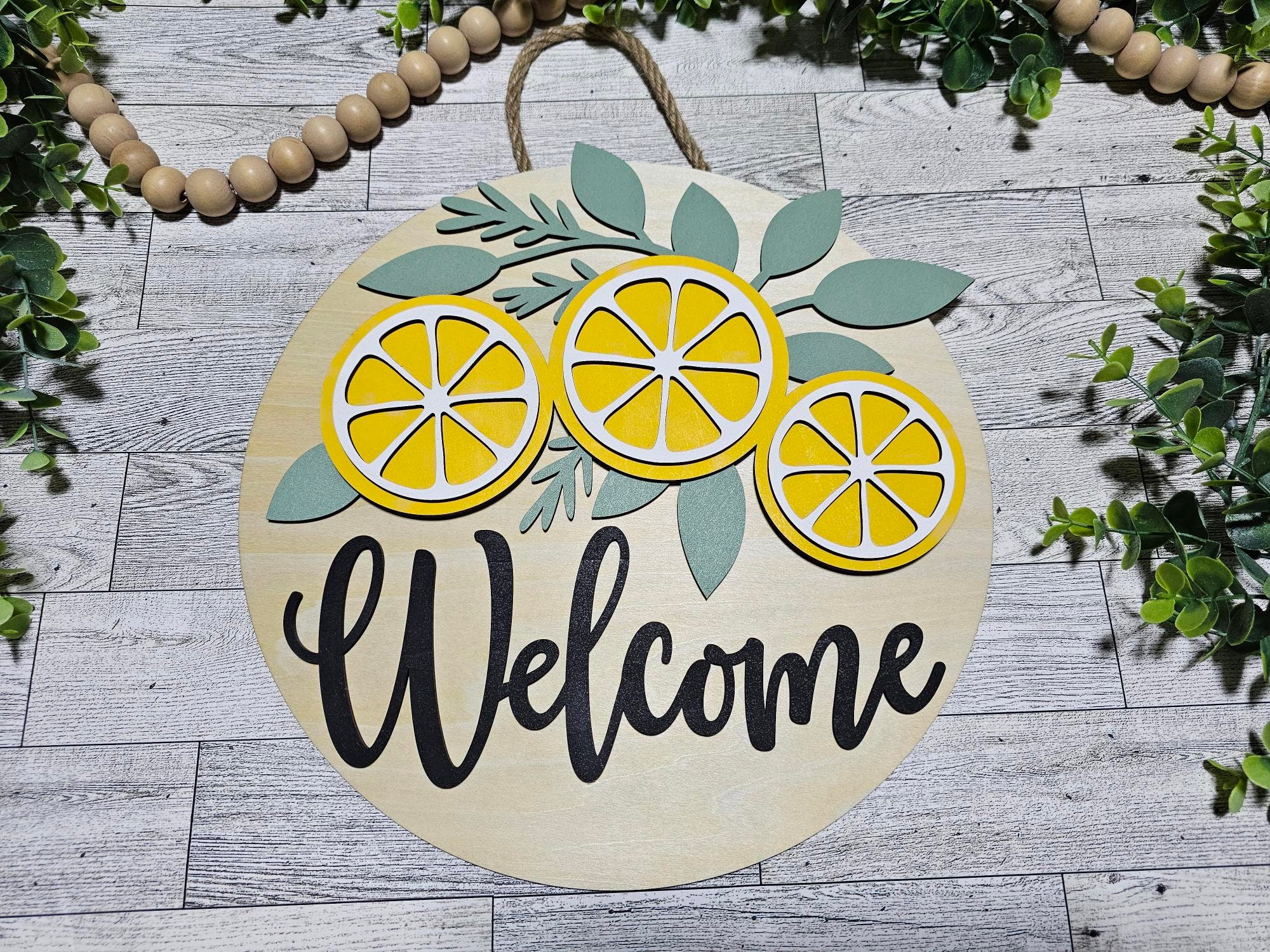 12" Welcome Citrus, Door Signs, Welcome Home, Porch Signs, Door Hanger ...