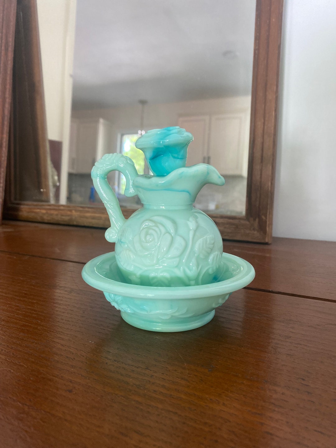 Vintage Avon Jadeite Green Pitcher/ Circa 1960s/ 3 Pieces - Etsy
