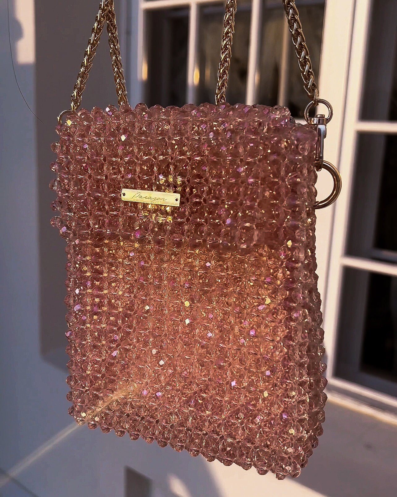 Crystal Beaded Bag 100% Handmade Bag From Crystal Beads , Evening Bag ...