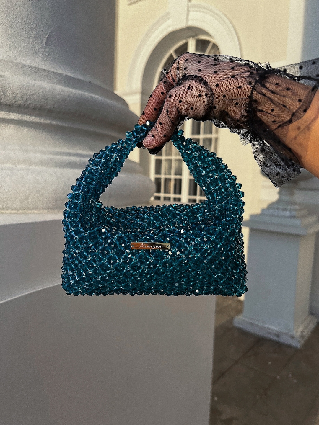 Crystal Bag 100% Handmade Bag From Crystal Beads , Evening Bag Clutch ...