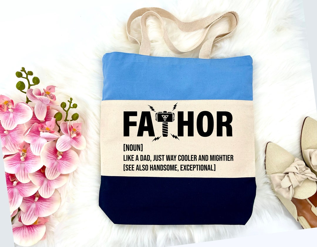 Fathor Tote Bags, Happy Fathers Day, Trendy Tote Bag, Favorite Gift for ...
