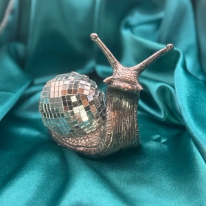 DISCO SNAIL SCULPTURE Retro Large Handmade Weird Funky Quirky Gift ...