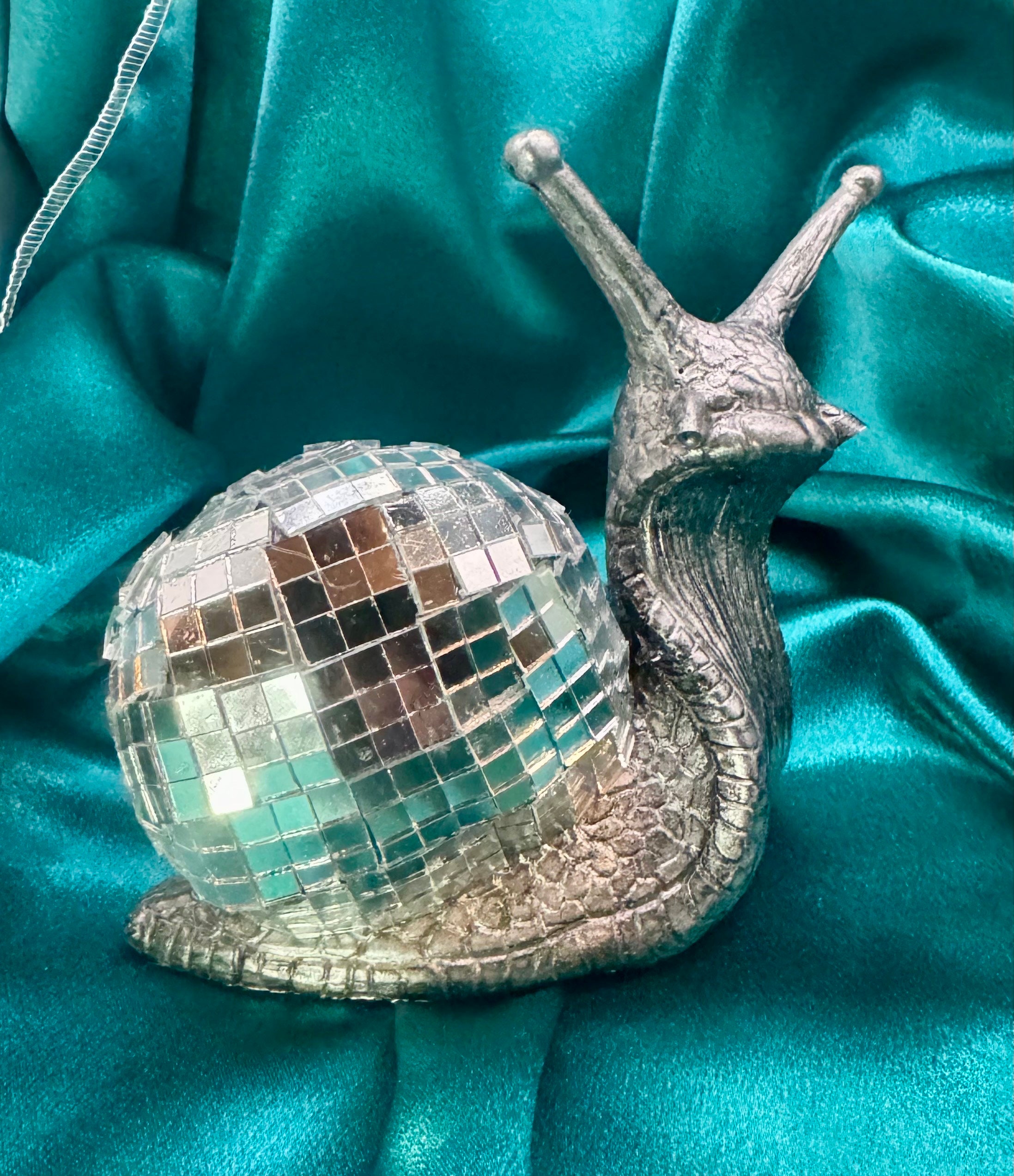 DISCO SNAIL SCULPTURE Retro Large Handmade Weird Funky Quirky Gift ...