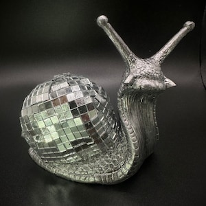 DISCO SNAIL SCULPTURE Retro Large Handmade Weird Funky Quirky Gift ...