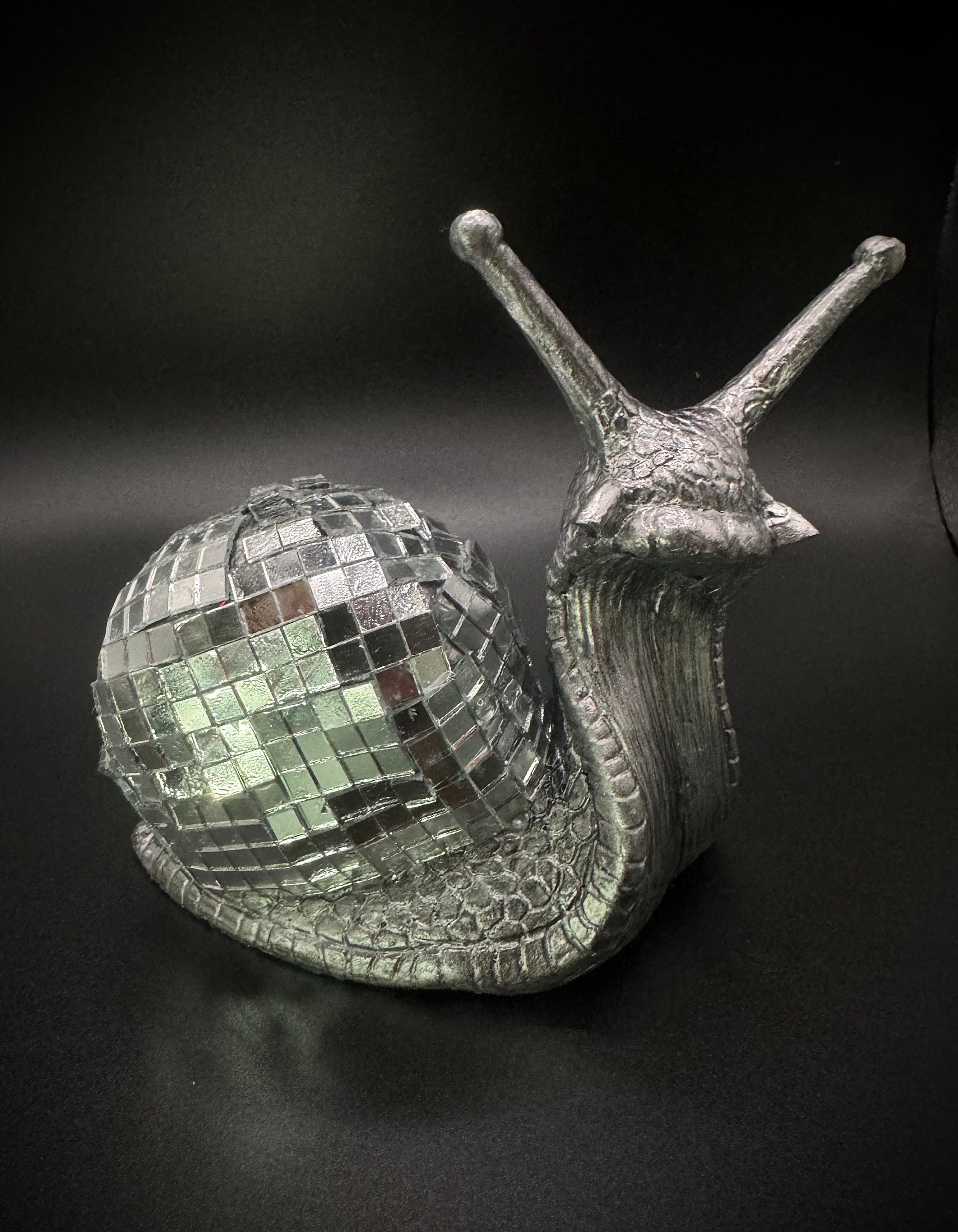 DISCO SNAIL SCULPTURE Retro Large Handmade Weird Funky Quirky Gift ...