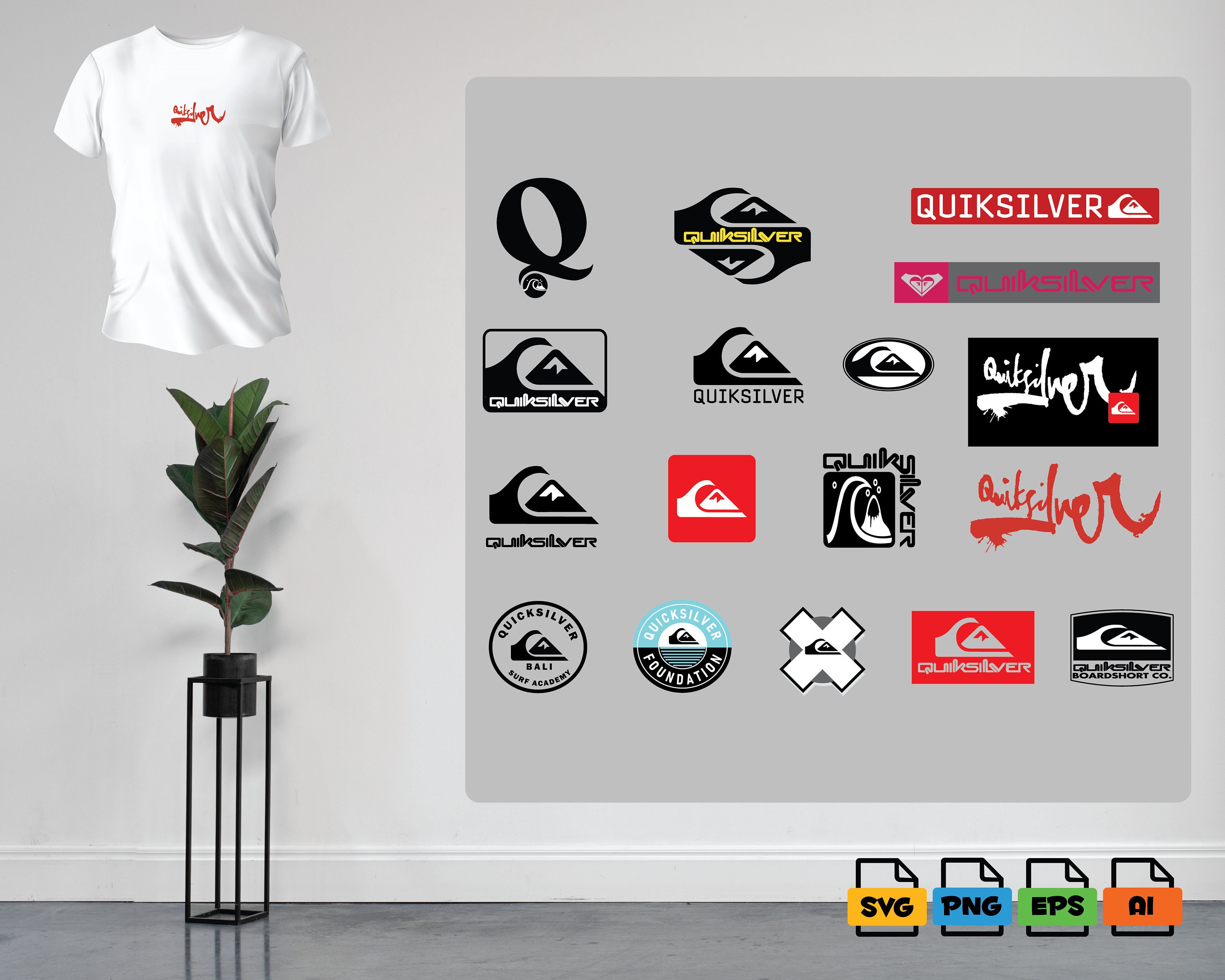 QUICKSILVER SVG and Png Formats Ready to Use for Cricut and Canva High ...