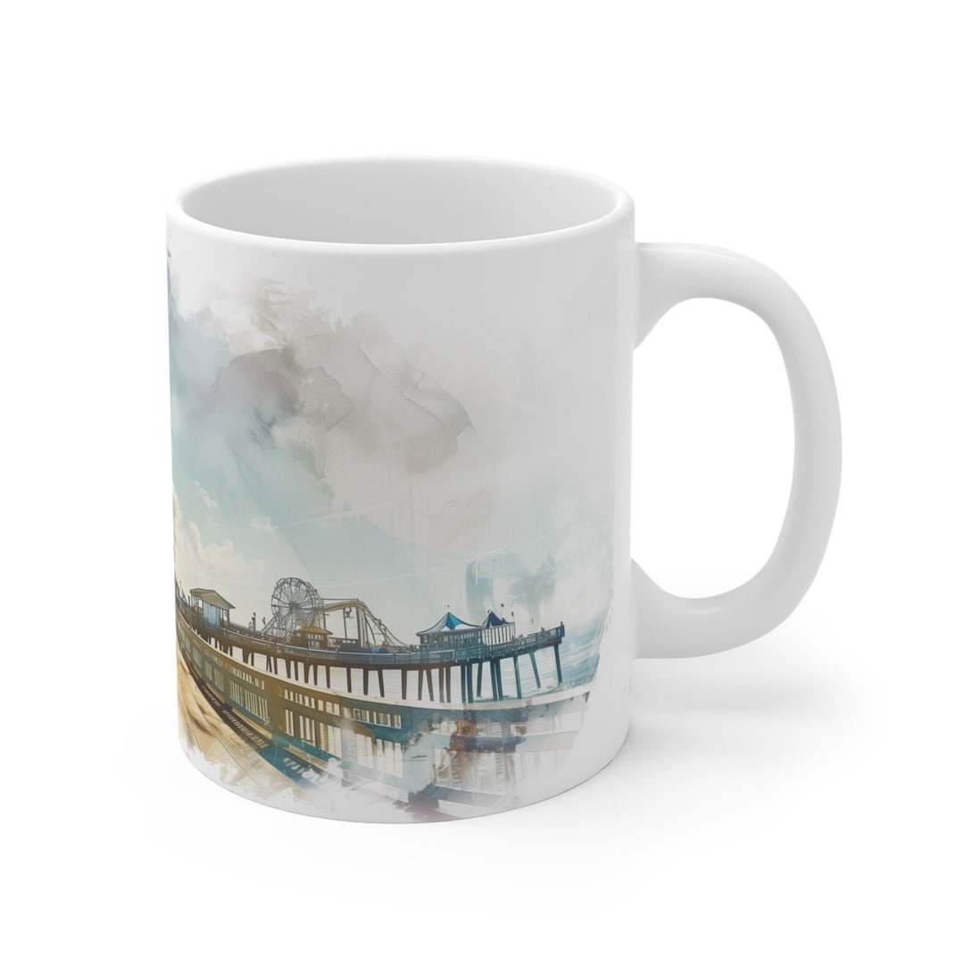 Atlantic Boardwalk Mug: Summer Vacation Coffee Cup - Etsy