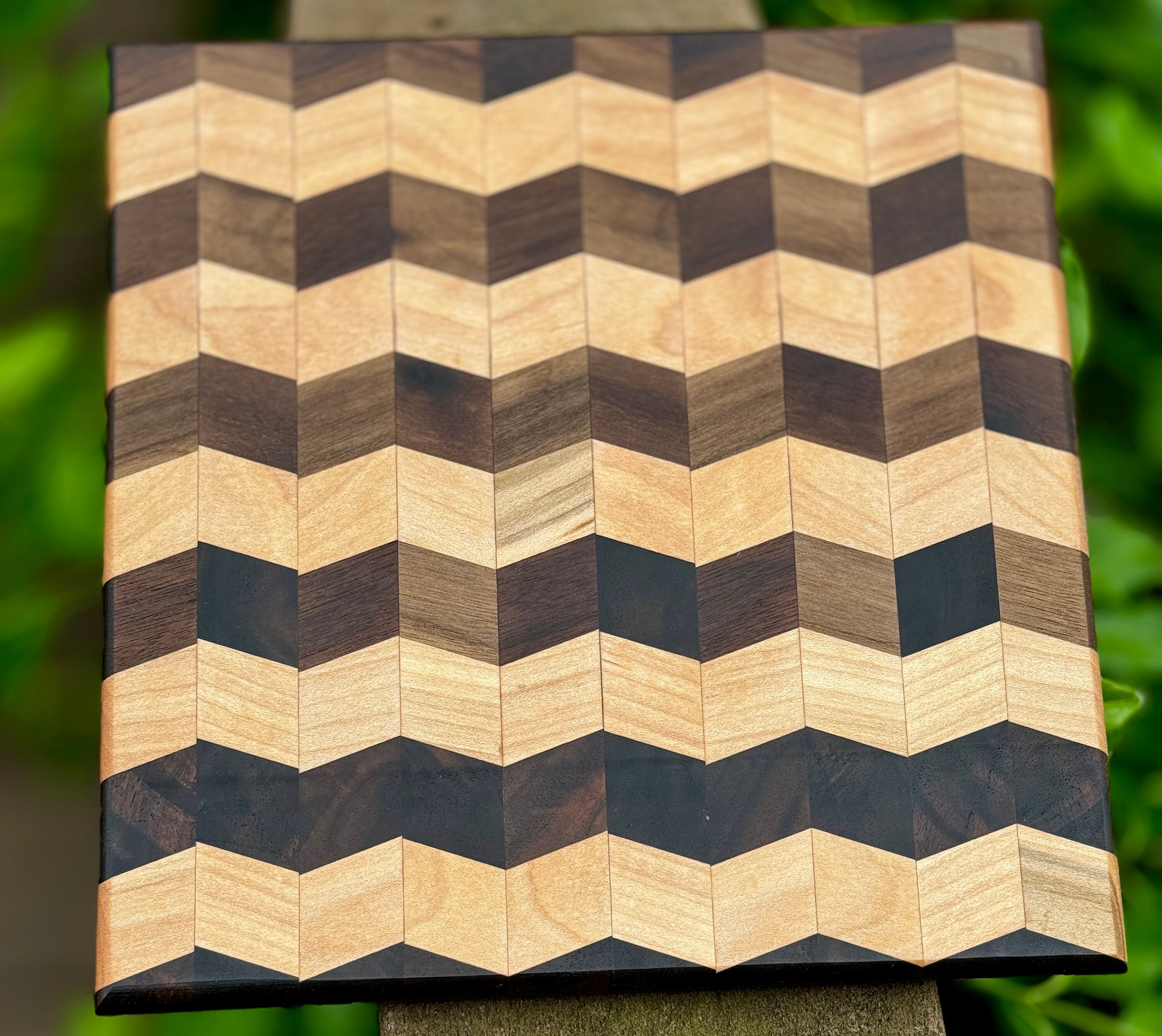 Exotic Wood Cutting Board - Wave Design Made With Black Walnut and ...