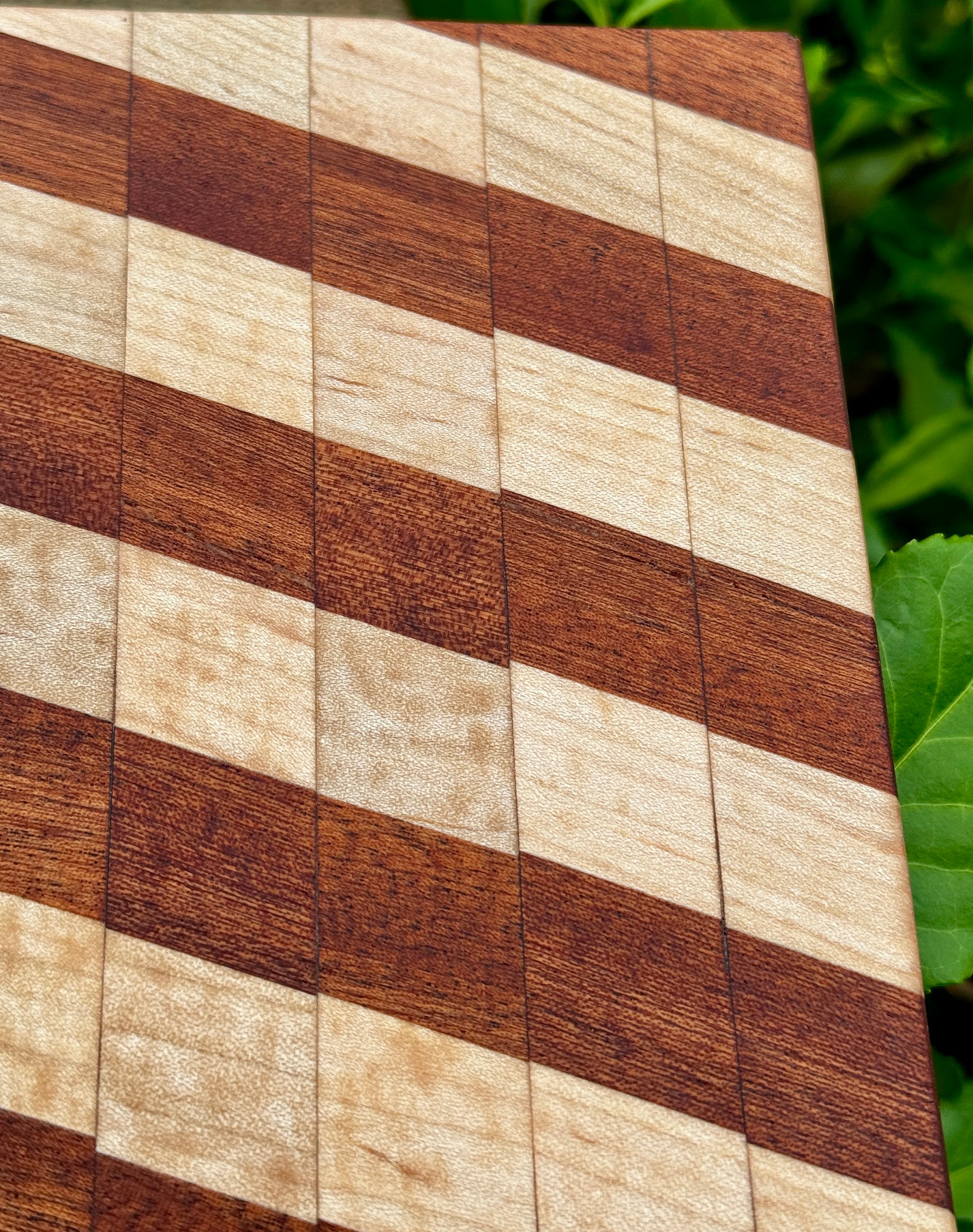 Exotic Wood Cutting Board - Chevron Design Made With Sapele and Maple ...