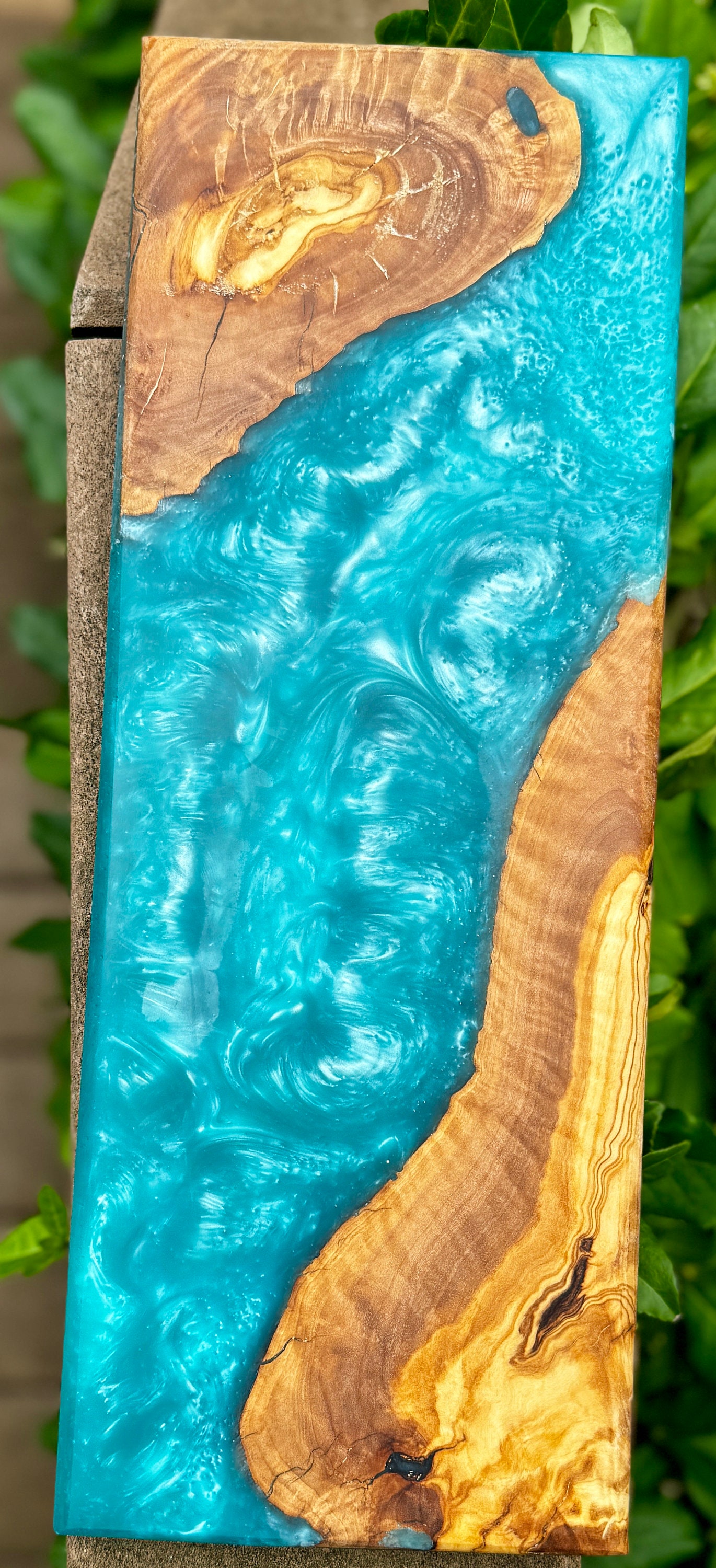 Exotic Wood and Epoxy Board cutting Board, Charcuterie Board. Made From ...