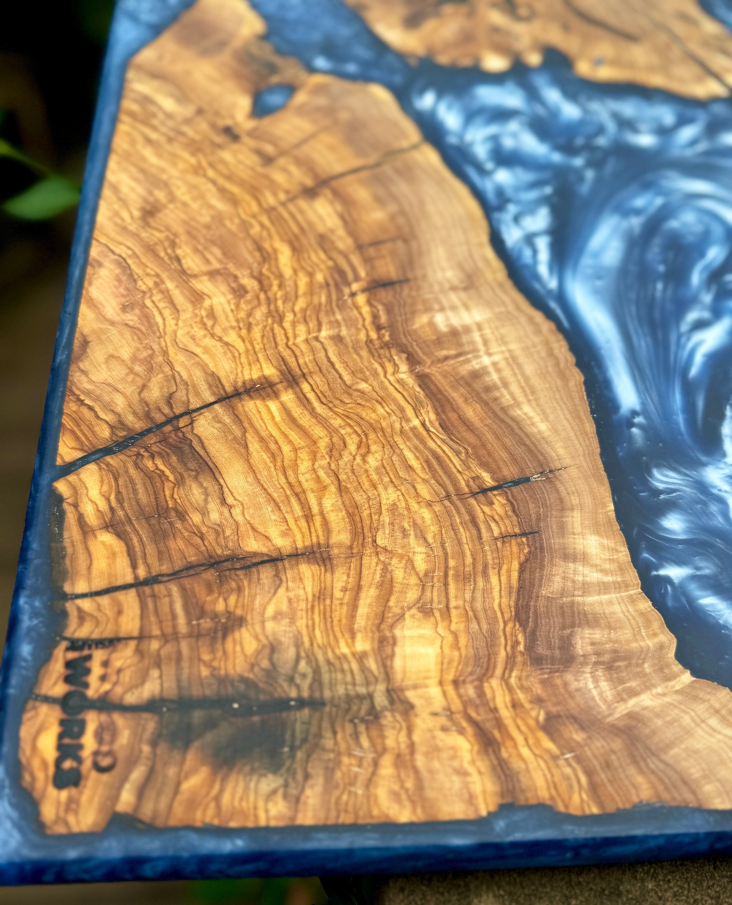 Exotic Wood and Epoxy Board cutting Board, Charcuterie Board. Made From ...