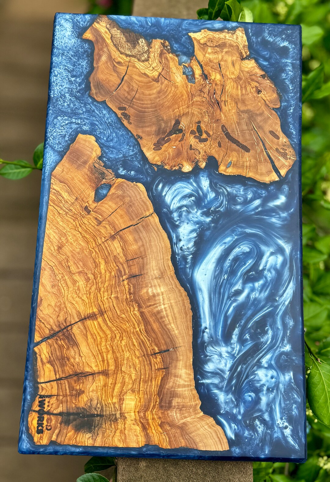 Exotic Wood and Epoxy Board (cutting Board, Charcuterie Board). Made ...