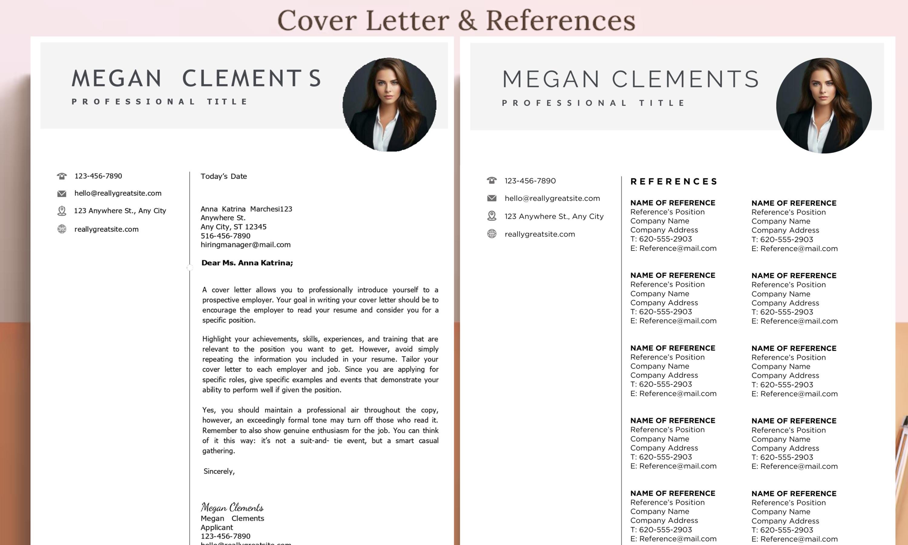 Resume Template, Canva Resume Template, Elegant Simple Resume, Resume ...