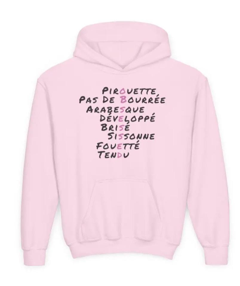 Dance Hoodie Gift for Ballet Dancer Youth Ballerina Sweatshirt Dance ...