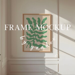 DIN A Vertical Frame Mockup, Frame Template for Photoshop, Wood Frame ...