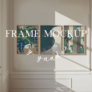 Three Vertical Frames Mockups for Photoshop, DIN A Frame Template for ...