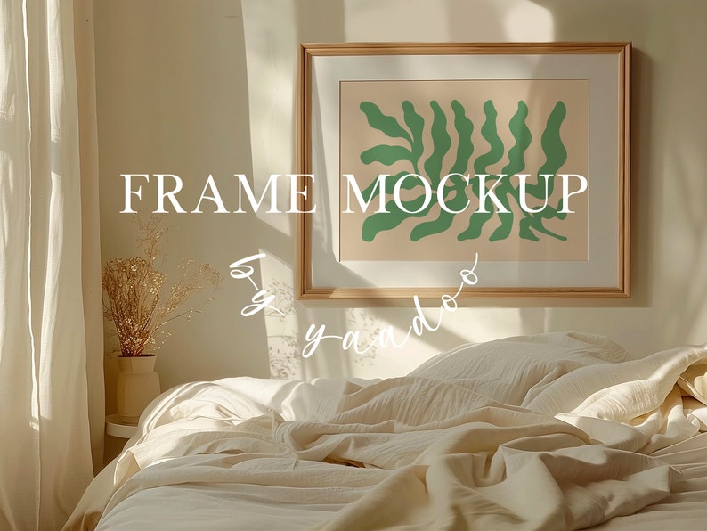 DIN A Horizontal Frame Mockup in Home Interior, Frame Template for ...
