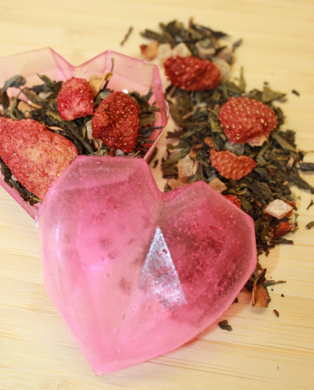STRAWBERRY PARADISE, Green Tea, Tea Bombs, 1 Big Tea Bombs for Teapot ...